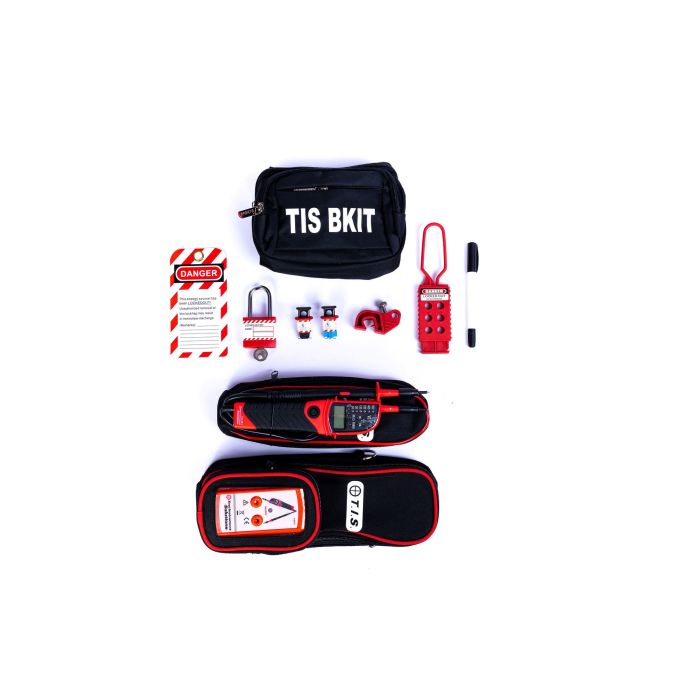 Safety isolation kit inc voltage tester proving unit lockout kit & case