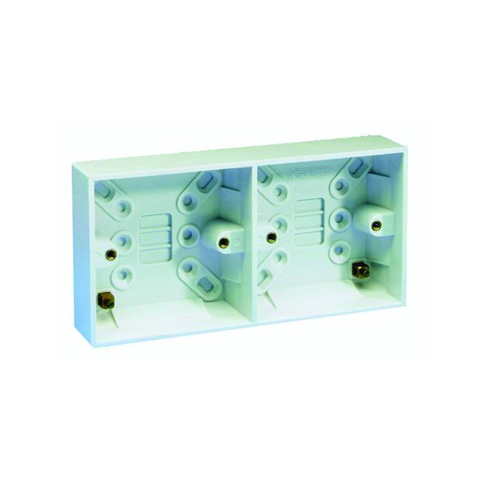 Surface Pattress Box- 25mm Dual