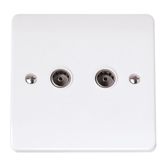 Coaxial Sockets - Twin TV/FM coaxial