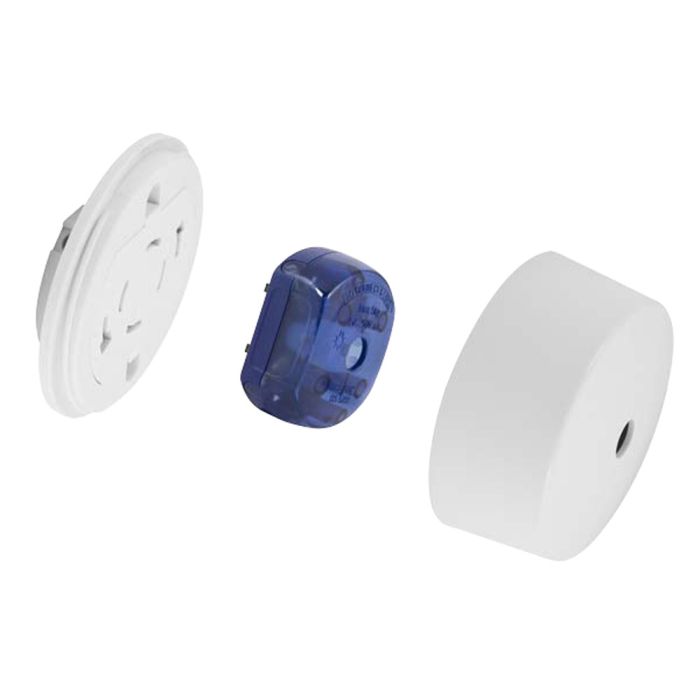 6A 4 Pin Quick-Connect Ceiling Rose, Plug & Cover