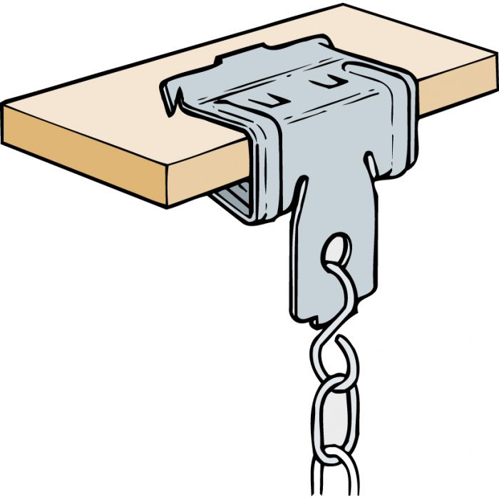 Beam Clips - 8-14 mm, 6.5mm - 90 Load kg - Silver