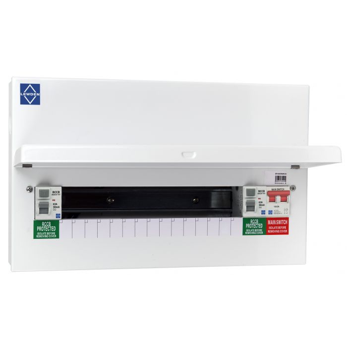 15 Way Semi-Populated Dual RCCB Board
