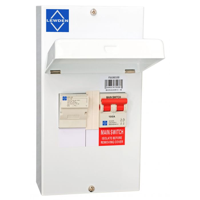 Fused Switch - 100A c/w fuses