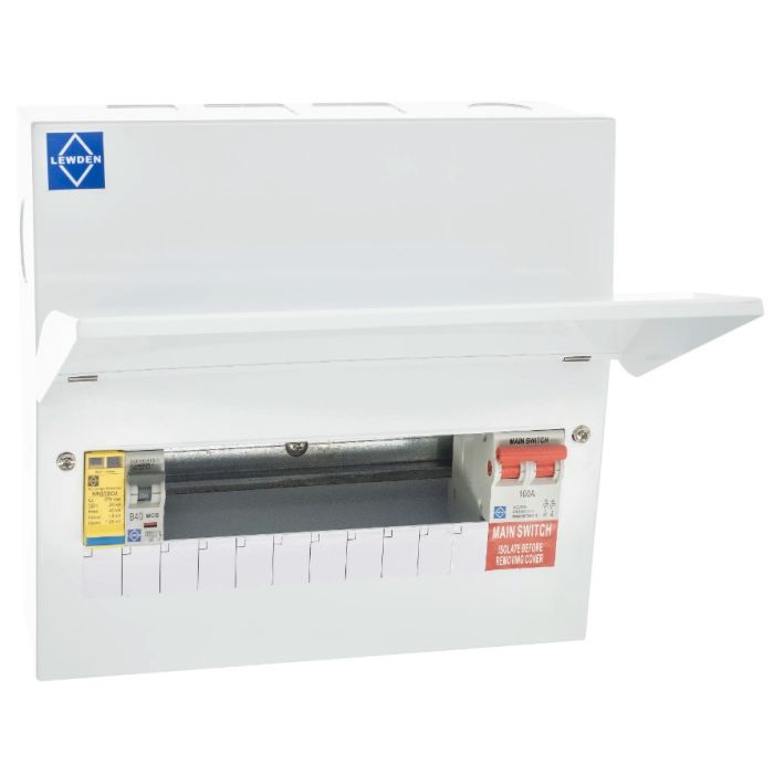 8-Way consumer unit 100A mains switch + SPD RKO
