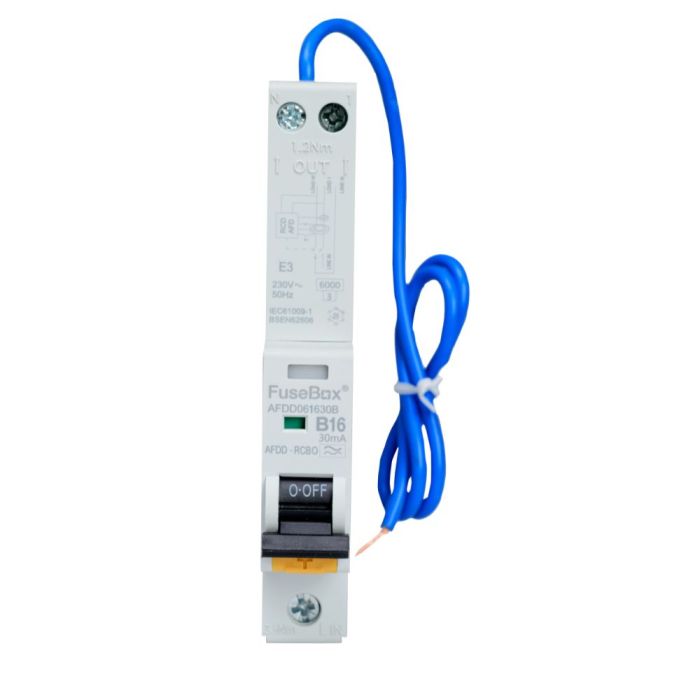 AFDD RCBO 16A type A 30mA SP&SWN B curve