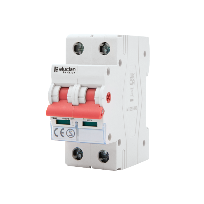 2 Pole 100A Mains Isolator Switch
