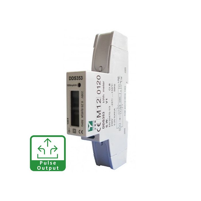 45A single phase MID approved din rail meter