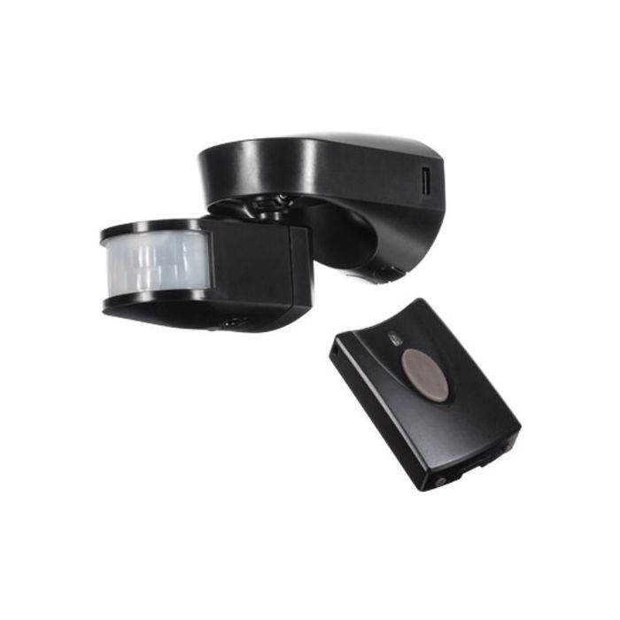 2300W PIR light controller with RF remote control - black