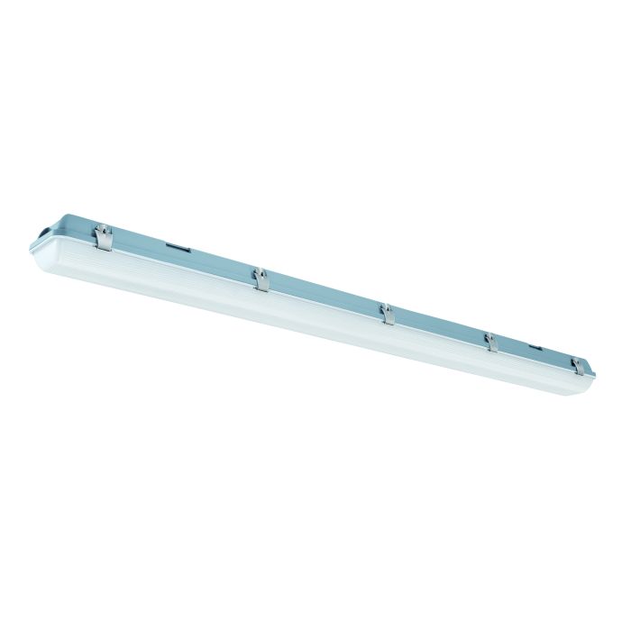 LED Weatherproof Emergency Batten - 6ft twin 70W 7100lm 4000K opal