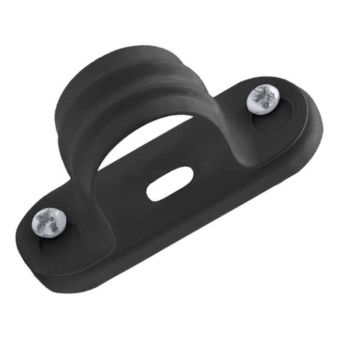 25mm Steel Spacer Bar Saddle Black 10pk