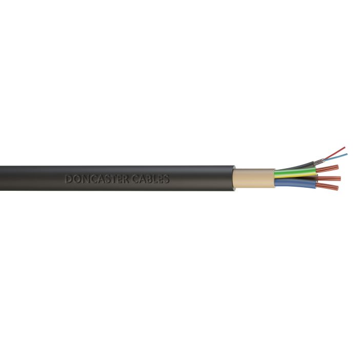 EV Ultra cable 3 core 4mm2 c/w 2c data blk per M