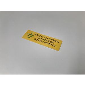 Safety Electrical Connection & Earthing Labels - Safety Warning Signs ...