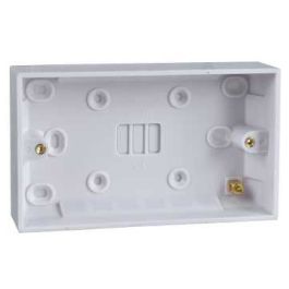 Surface Pattress Box- 25mm 2 gang