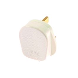 Heavy Duty Rubber Plugs - 13A - white