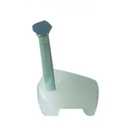 Cable Clips - 2x4 Flat Bell Wire Clear (Qty 100)