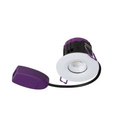 Fire Rated LED Downlights - 5W 3000K c/w white trim