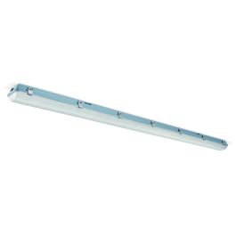 LED Weatherproof Emergency Batten - 4ft twin 37W 4700lm 4000K frosted