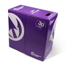 Cat6a Eca U/FTP LSHF violet cable 305M reelex box