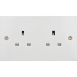 13 Amp Socket outlet - 2 gang unswitched