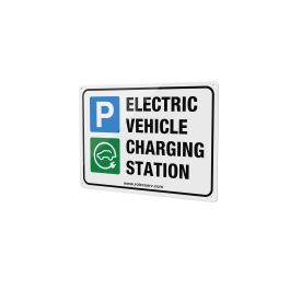 Charge Point Signage - Aluminium A4 landscape EV parking sign