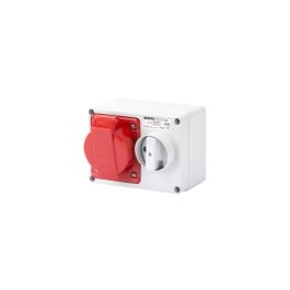 Horizontal Switched Interlocked Sockets - 32A 3P+N+E 400V 6H