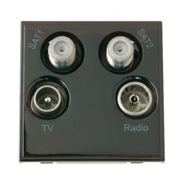 Euro module quadplexer black