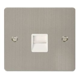 Telephone Outlets - Single secondary socket - white inserts