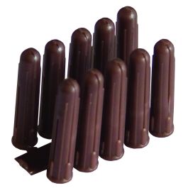 Wall Plugs - Brown (Qty 100)