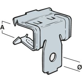 Beam Clips - 8-14 mm, 6.5mm - 90 Load kg - Silver