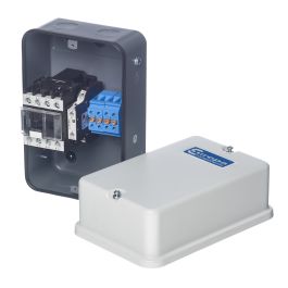 Metal enclosed 4 pole contactor 60A 230V coil