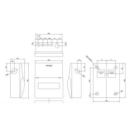 6-Way consumer unit 100A main switch + SPD