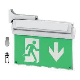 5in1 emergency exit sign + legend set LiFePo4 self test
