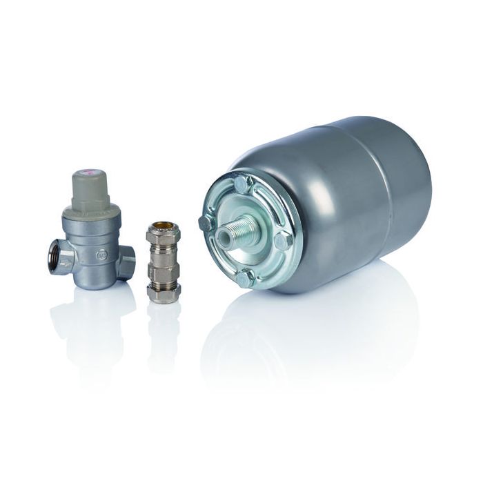 Expansion vessel, check valve & pressure reducing valve kit